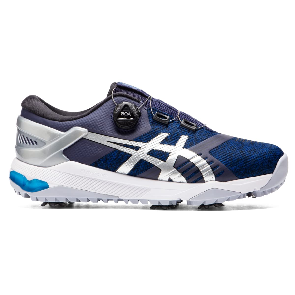 ASICS Men's GEL-Course Duo Boa Golf Shoes, 11.5, PEACOAT/PURE Silver