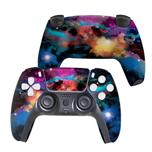 BABY CUDDLE BOX Galaxy Custom PS-5 Controller Wireless compatible with Play-Station 5 Console by BCB Controllers | Proudly Customized in USA with Permanent HYDRO-DIP Printing (NOT JUST A SKIN)