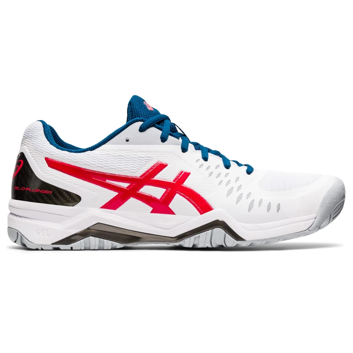 ASICS Men's Gel-Challenger 12 Tennis Shoes, 10.5, White/Classic RED