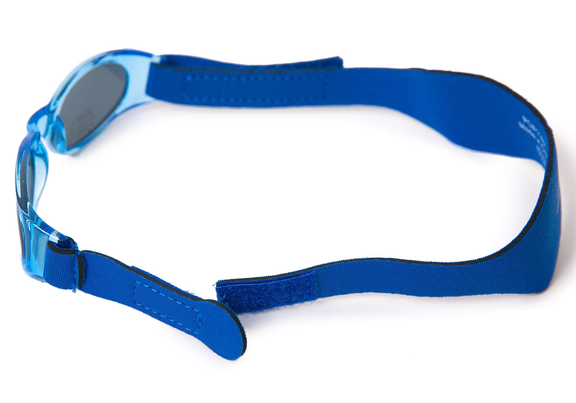 Tuga Baby/Toddler UV 400 Sunglasses w/ 2 Straps & Case, Blue