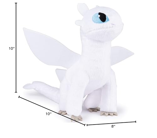 DreamWorks Dragons, Lightfury 8-inch Premium Plush Dragon, for Kids Aged 4 and Up