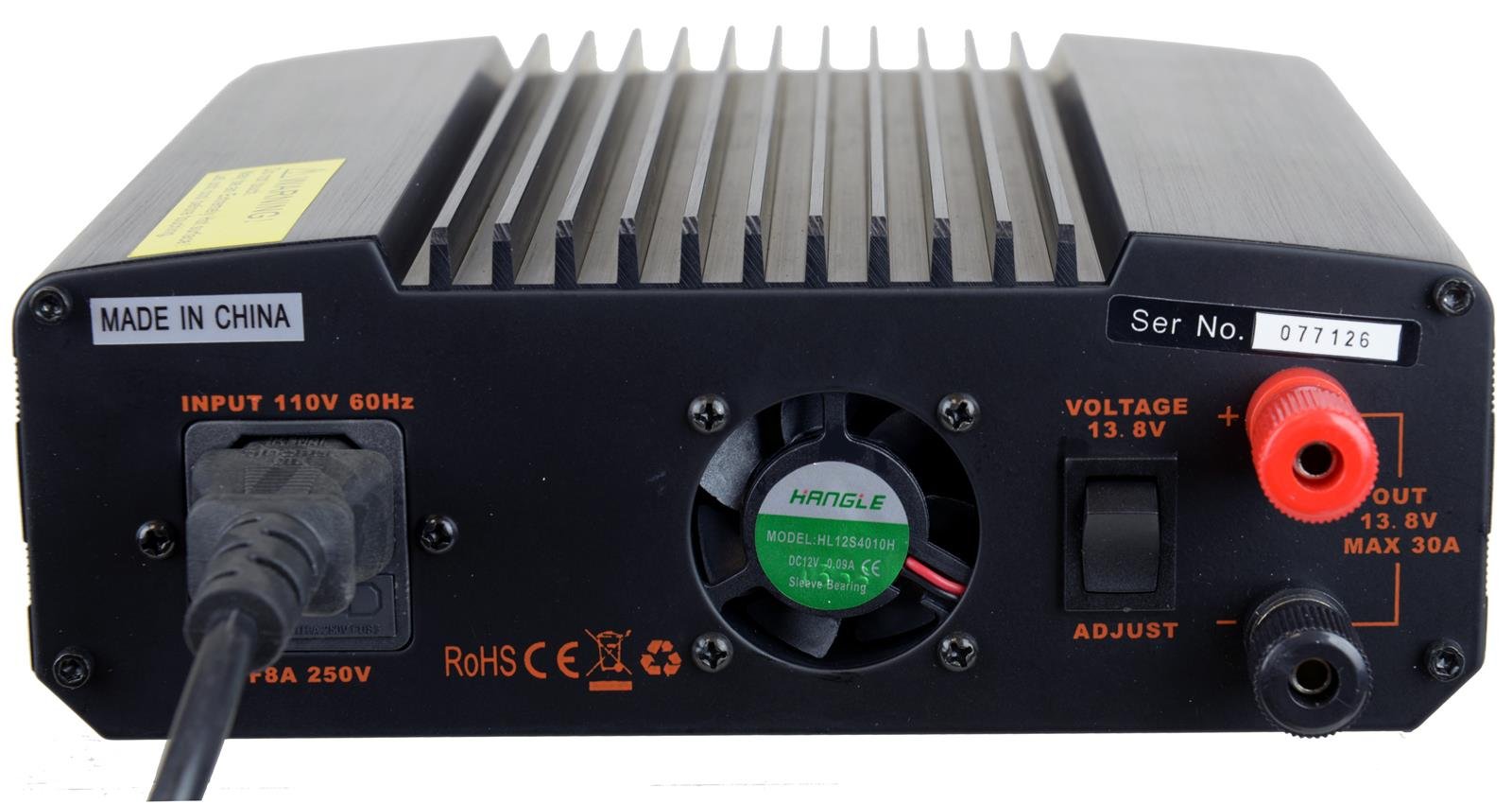 TekPower TP30SWV 30 Amp DC 13.8V Digital Switching Power Supply with Noise Offset