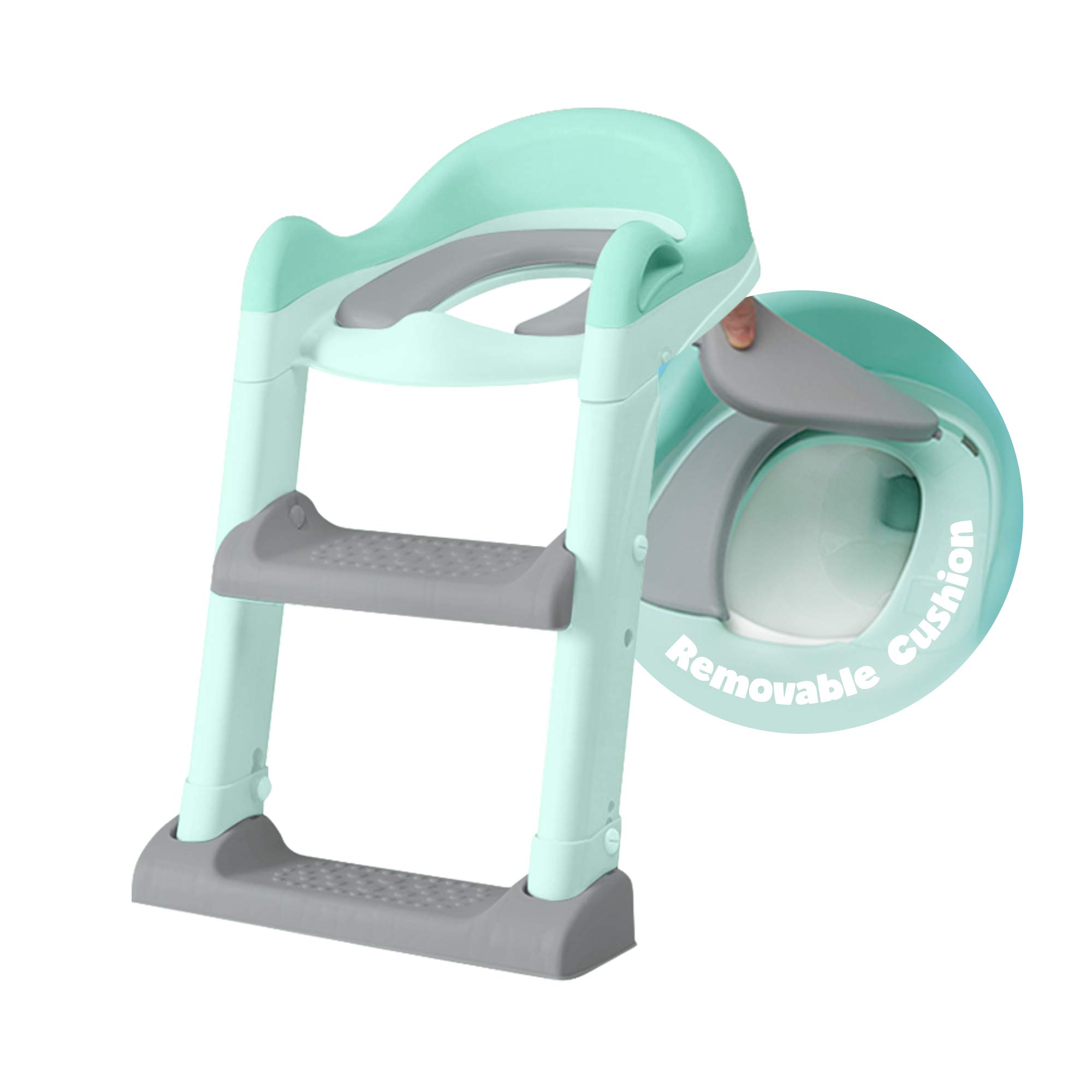 Ashtonbee Mountable Potty Seat (with steps, Green)