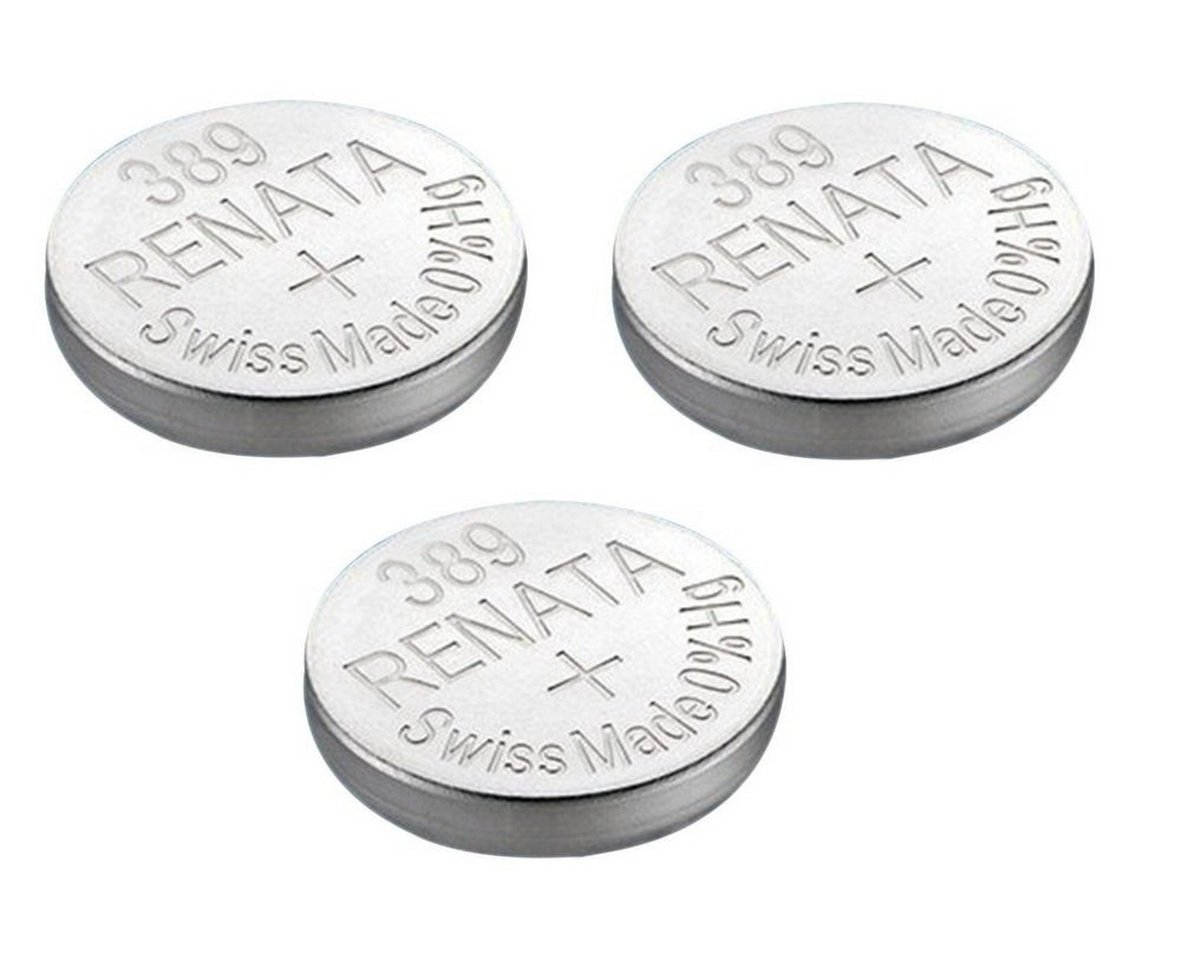 Renata 389 SR1130SW AG10 Swiss Watch Battery 1.5V (3 Batteries)