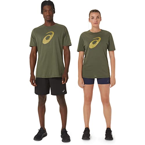 ASICS Men’s Paintbrush Short Sleeve TEE Apparel, XL, Olive Canvas