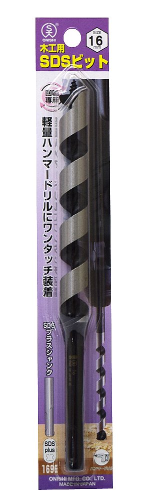 Onishi Industrial SDS Woodworking Bit (NO.25), 0.6 inches (16 mm)