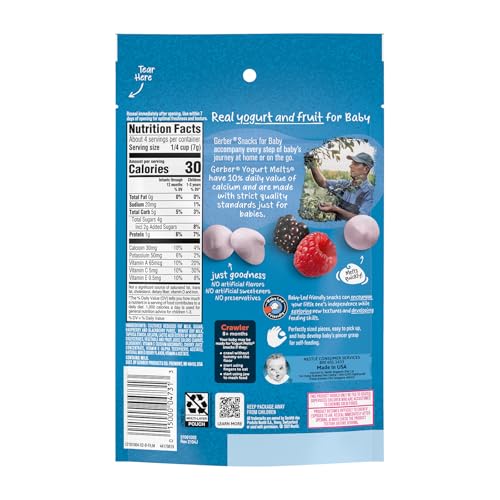 Gerber Graduates Yogurt Melts, Mixed Berry, 1 Ounce