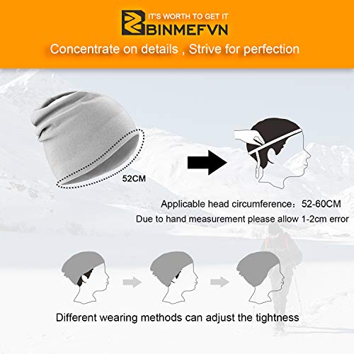 B BINMEFVN Winter Beanie Watch Cap for Men Women - Unisex Slouchy Beanies Skull Cap for Cold Weather