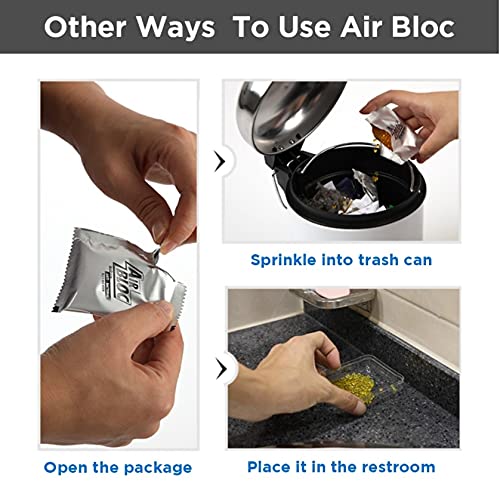 Clean & Block Vacuum Odor Eliminator and Air Freshener for Vacuum Bin and Canister, Safe and effective sterilization solution for home, office, carpet (6 Pack)