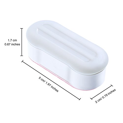 Blulu 8 Pieces Toilet Seat Bumpers Universal Seat Bumper Kit Replacement Bumpers with Strong Adhesive
