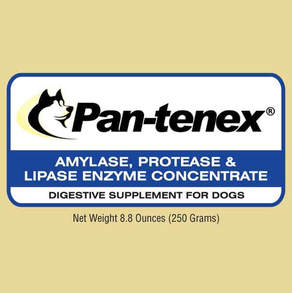 Pan-tenex | 10x Digestive Enzymes for Dogs - 8.8 Ounces (250 Grams)