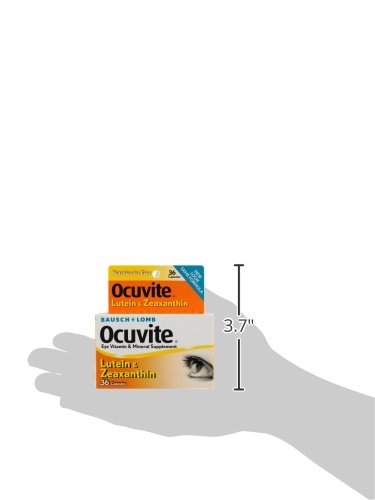 Bausch + Lomb Ocuvite Lutein Capsules, 36 Count Bottle (Pack of 2)