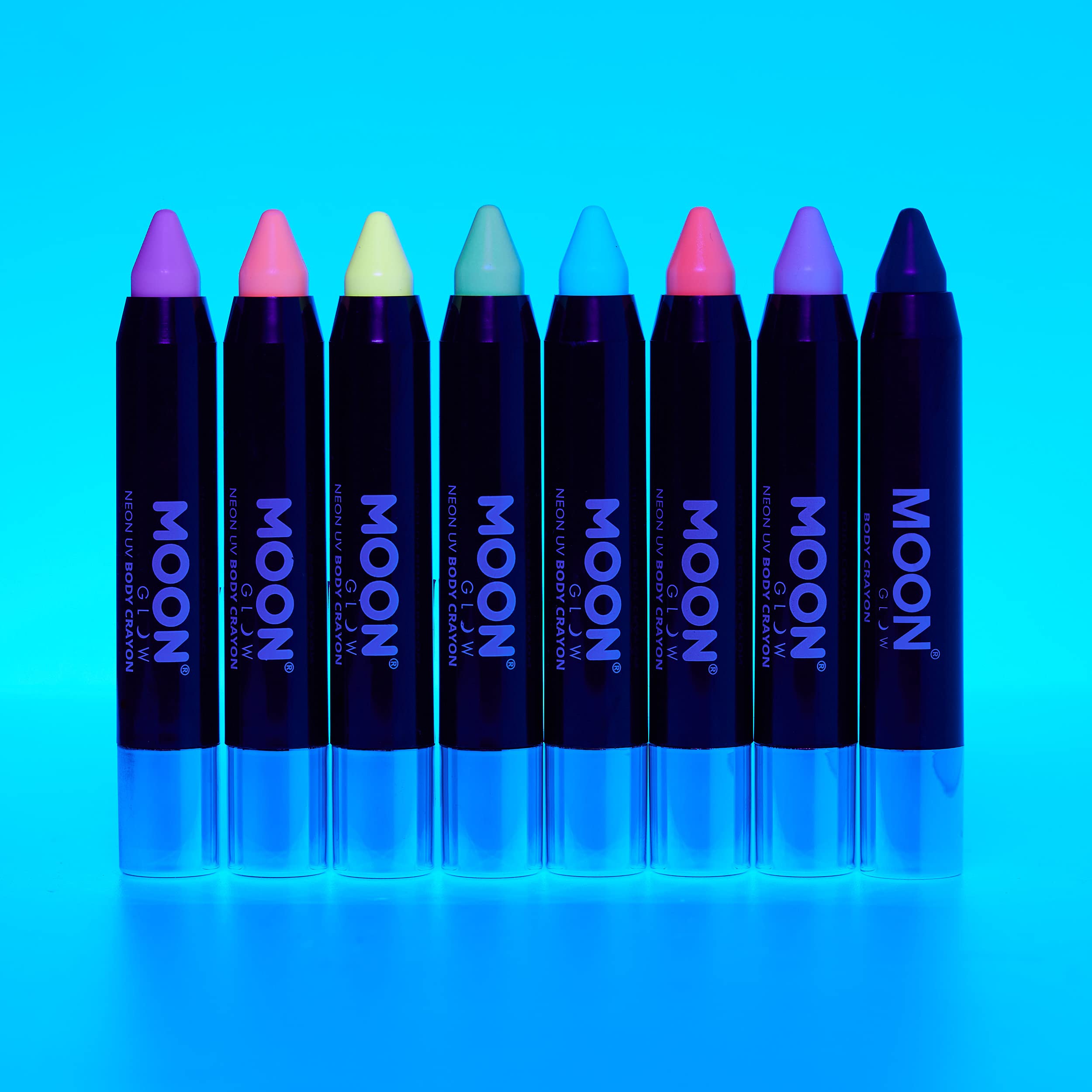 Moon Glow - Neon UV Paint Stick Body Crayon for the Face & Body – Black