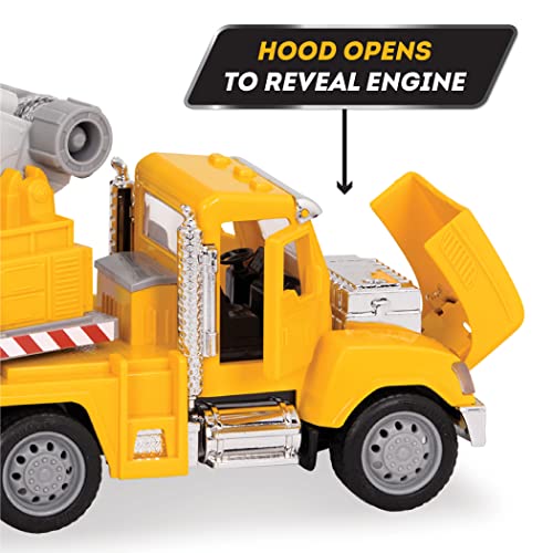 DRIVEN by Battat β Micro Crane Truck β Toy Crane Truck with Lights, Sounds and Movable Parts for Kids Age 3+ , Yellow