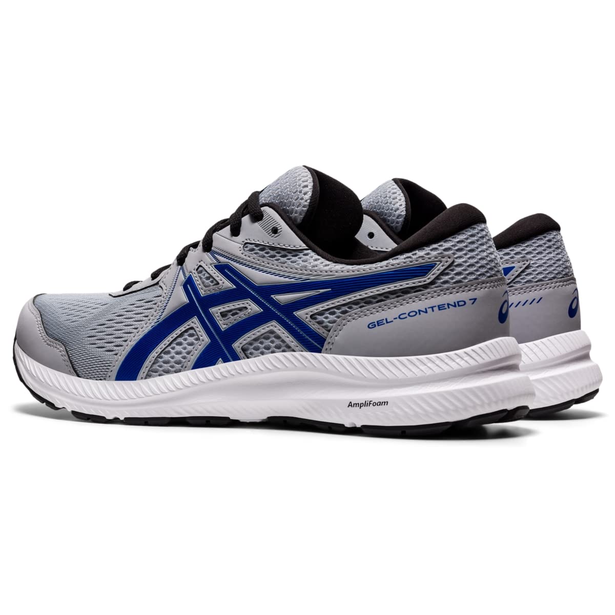 ASICS Men's GEL-Contend 7 Running Shoes, 10.5, PIEDMONT GREY/ASICS BLUE