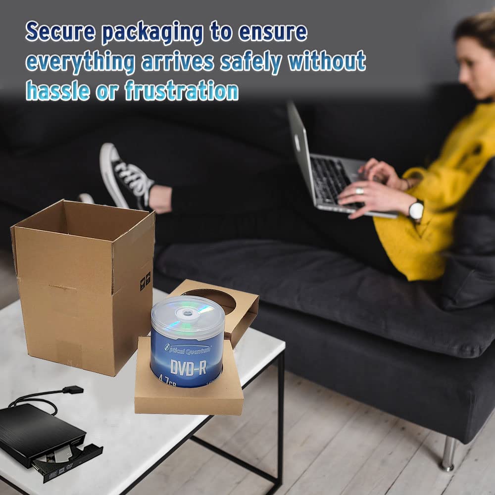 Optical Quantum DVD-R 4.7GB 16x Shiny Silver Top Media Disc - 100 Disc Spindle (FFP) OQDMR16ST-BX