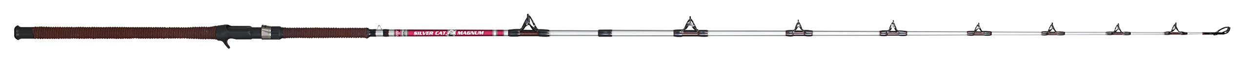 B'n'M Silver Cat Magnum Casting Rod (2-Piece) 8-Feet, Black