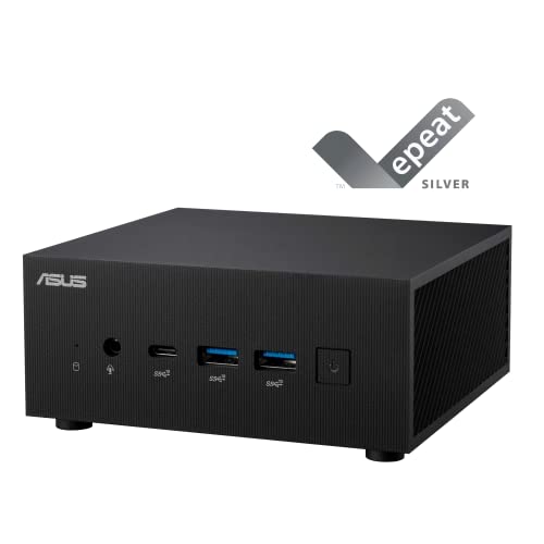 ASUS ExpertCenter PN64 Mini PC System with Intel Core i7-12700H, 16GB DDR5,M.2 PCIE G4 512GB SSD, WiFi 6E, Bluetooth, USB-C, Quad-Display, Windows 11 Pro,Black