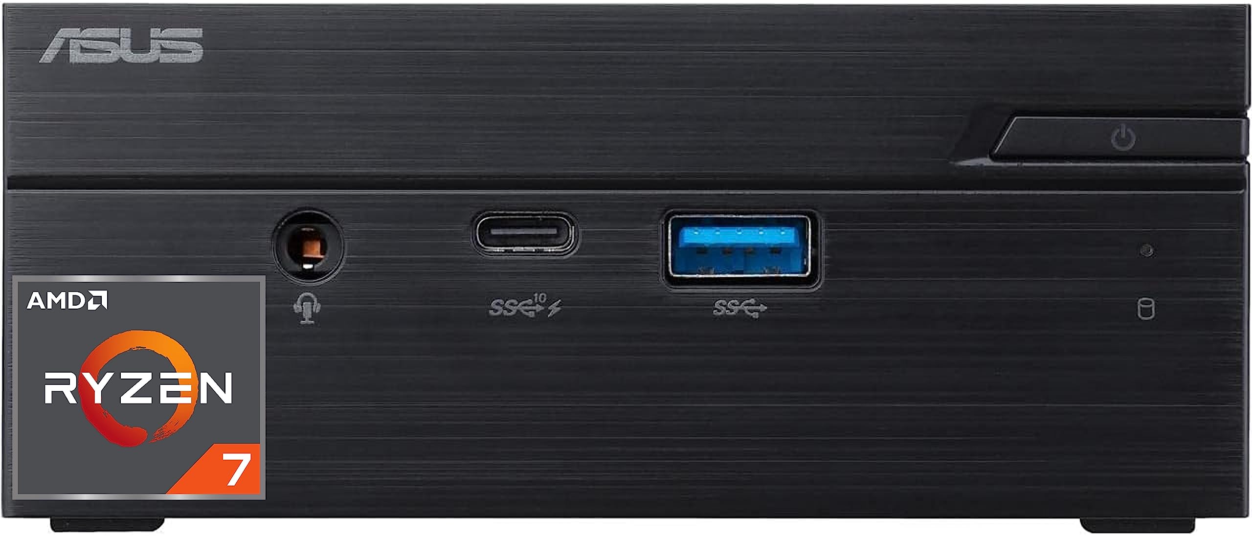 Asus ExpertCenter Mini Desktop PC, AMD Ryzen 7 5700U (8C/16T, Up to 4.3GHz), 16GB DDR4 RAM, 1TB PCIe SSD, WiFi 6, Bluetooth, HDMI, Display Port, 2 x USB 3.2 Type-C, Windows 11 Pro, Black