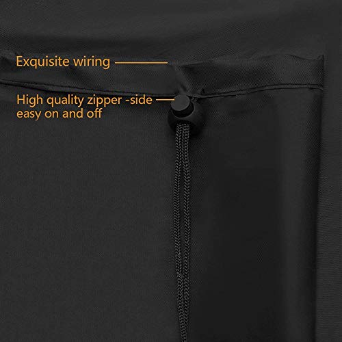 Bavnnro Treadmill Cover, Dustproof Waterproof Cover Fit for Home Non-Folding Running Machine Protective Cover with Drawstring for Indoor & Outdoor (Black,78 x 37 x 59 inch)