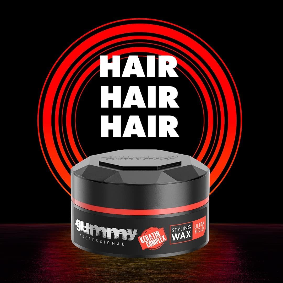 Gummy Ultra Hold Hair Styling Wax 150ml - 5.07 Fl Oz (Pack of 1) Ultra Hold