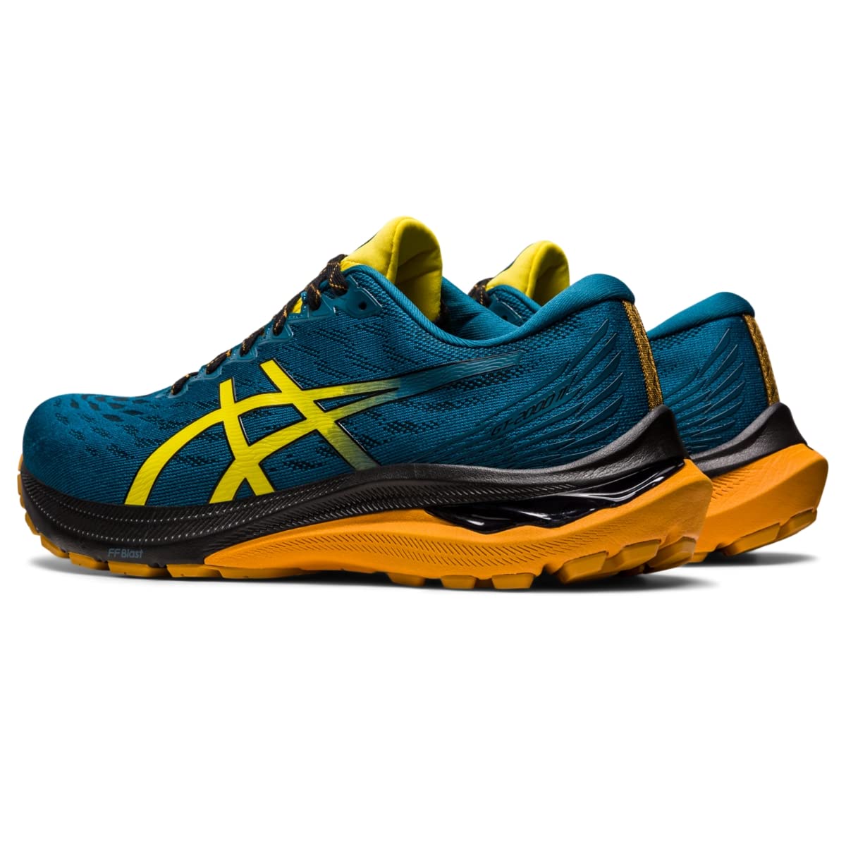 ASICS Men's GT-2000 11 Trail Running Shoes, 9, NATURE BATHING/GOLDEN YELLOW