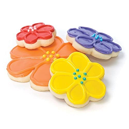 Basic Geometric Classic Shapes Cookie Cutters 7-Pc. Set Made in USA by Ann Clark, Heart, Circle, Square, Rectangle, Triangle, Crescent Moon, Flower