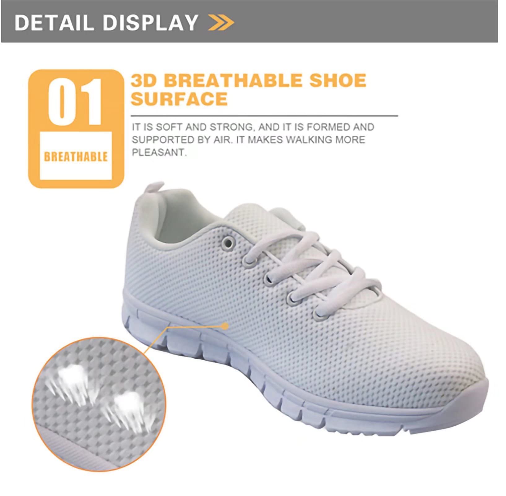 Belidome Chicken Rooster Hen Walking Shoes Running Sneakers for Women, Lightweight Breathable