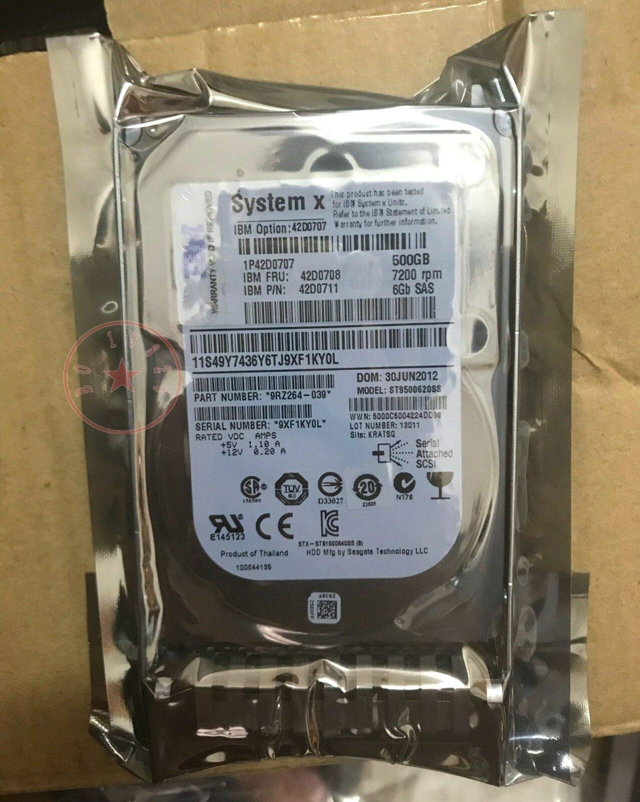IBM Part # 42D0707,