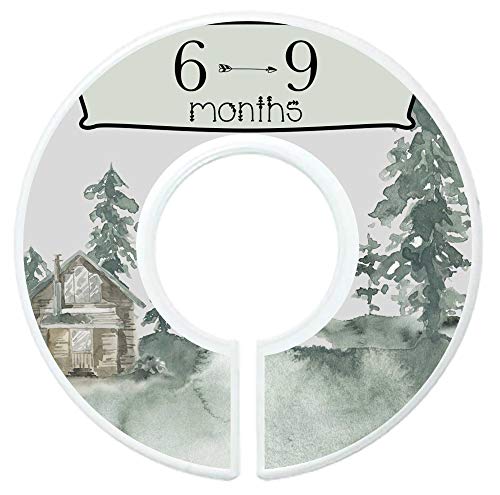 Mumsy Goose Baby Boy Clothes Dividers Nursery Closet Dividers Rustic Mountains