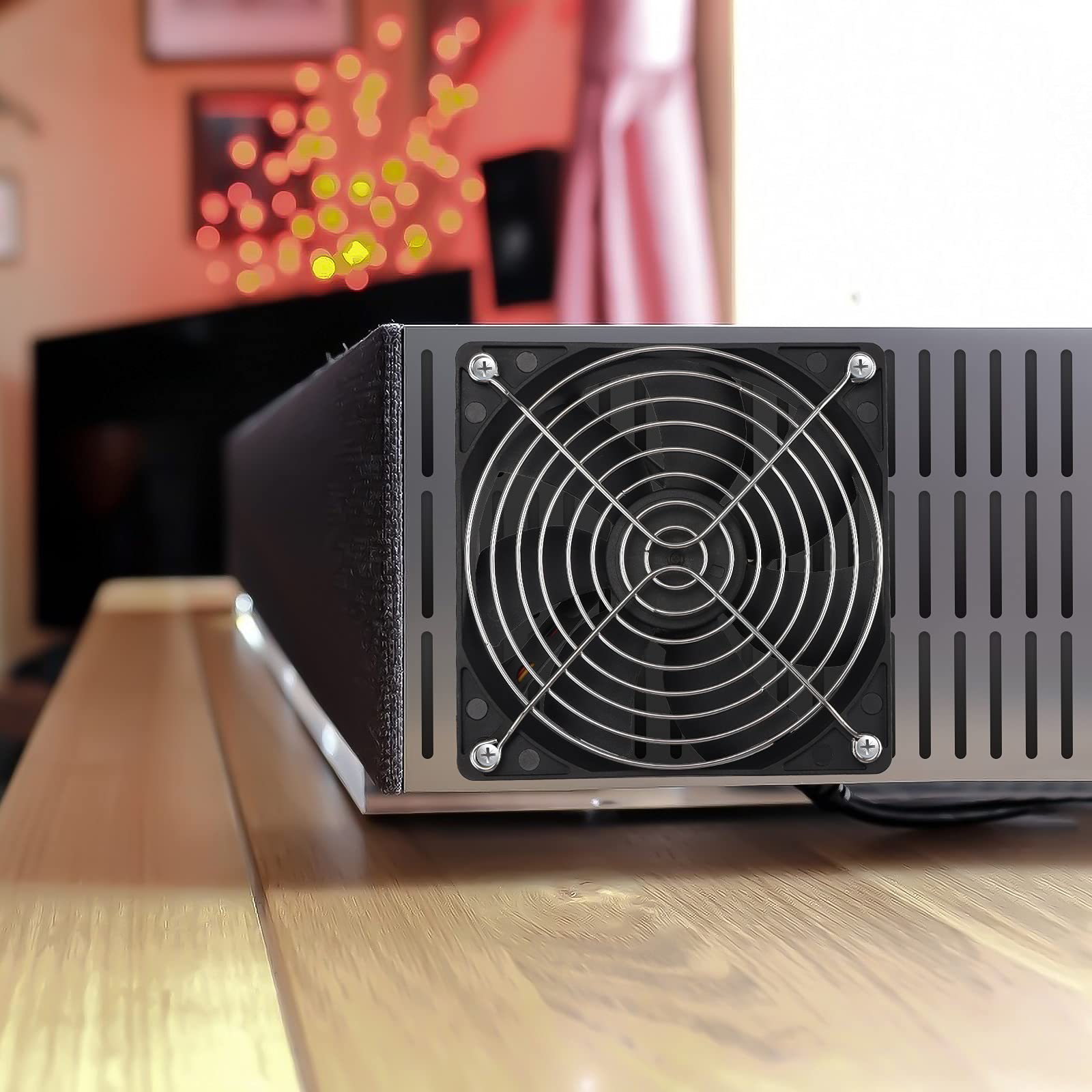 Pinfox 12V DC 120mm Quiet Cooling Fan Silent, Variable Speed Control by 5V to 12V Input, Dual Ball Bearings 3 Pin for PC Computer Case, Home Theater Cabinet, Receiver DVR Xbox, Incubator