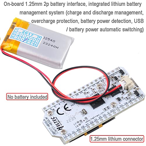DIYmalls 915MHz LoRa V3 LoRa32 ESP32 OLED Board + 915 MHz LoRa Antenna + LoRa Case Ensosure Cover for Meshtastic, not Compatible with Heltec LoRa 32 V2