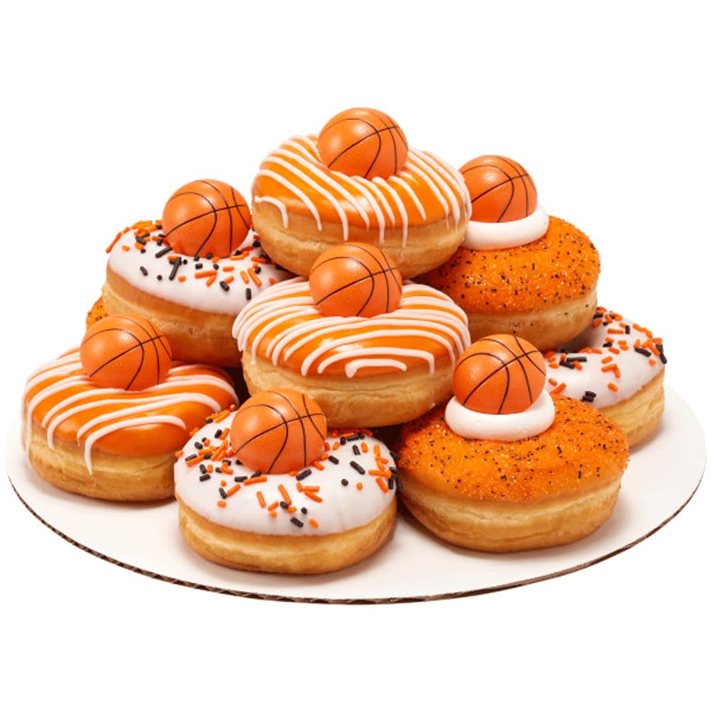 Basketball Cupcake Rings - 24 ct