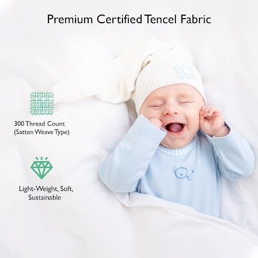 Linenwalas Tencel Lyocell Duvet Cover Set with Deep Pocket Fitted Sheet, Viscose Made from Eucalyptus Soft, Lightweight and Breathable Complete Bedding Set (Silver, King)
