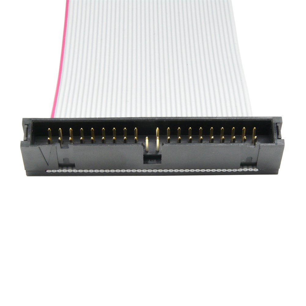 IDE 40-Pin Male to Female Hard Drive Extension Cable 6 inch Flat Ribbon Cord for 3.5" PATA HDD (39 Pin + 1x Empty)