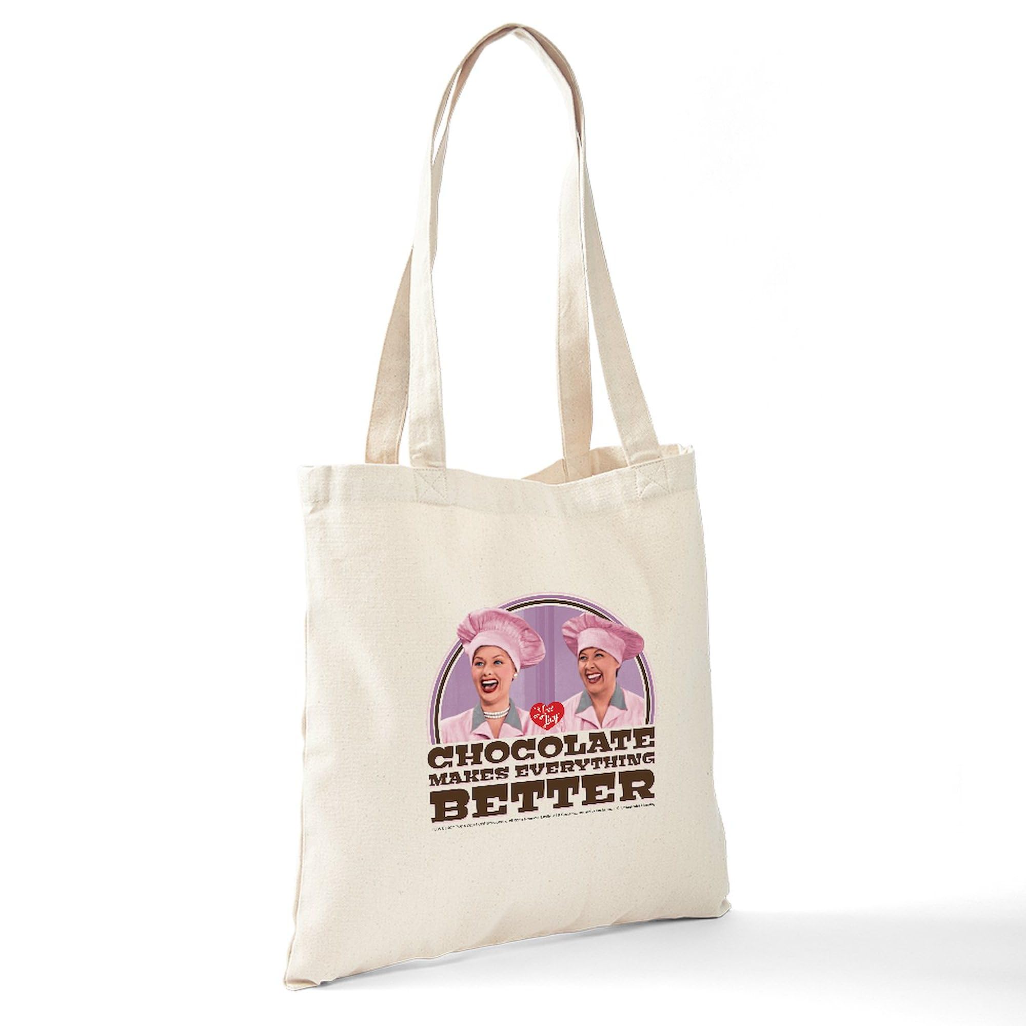 CafePress I Love Lucy: Chocolate Makes Everything B Tote Bag Canvas Tote Shopping Bag
