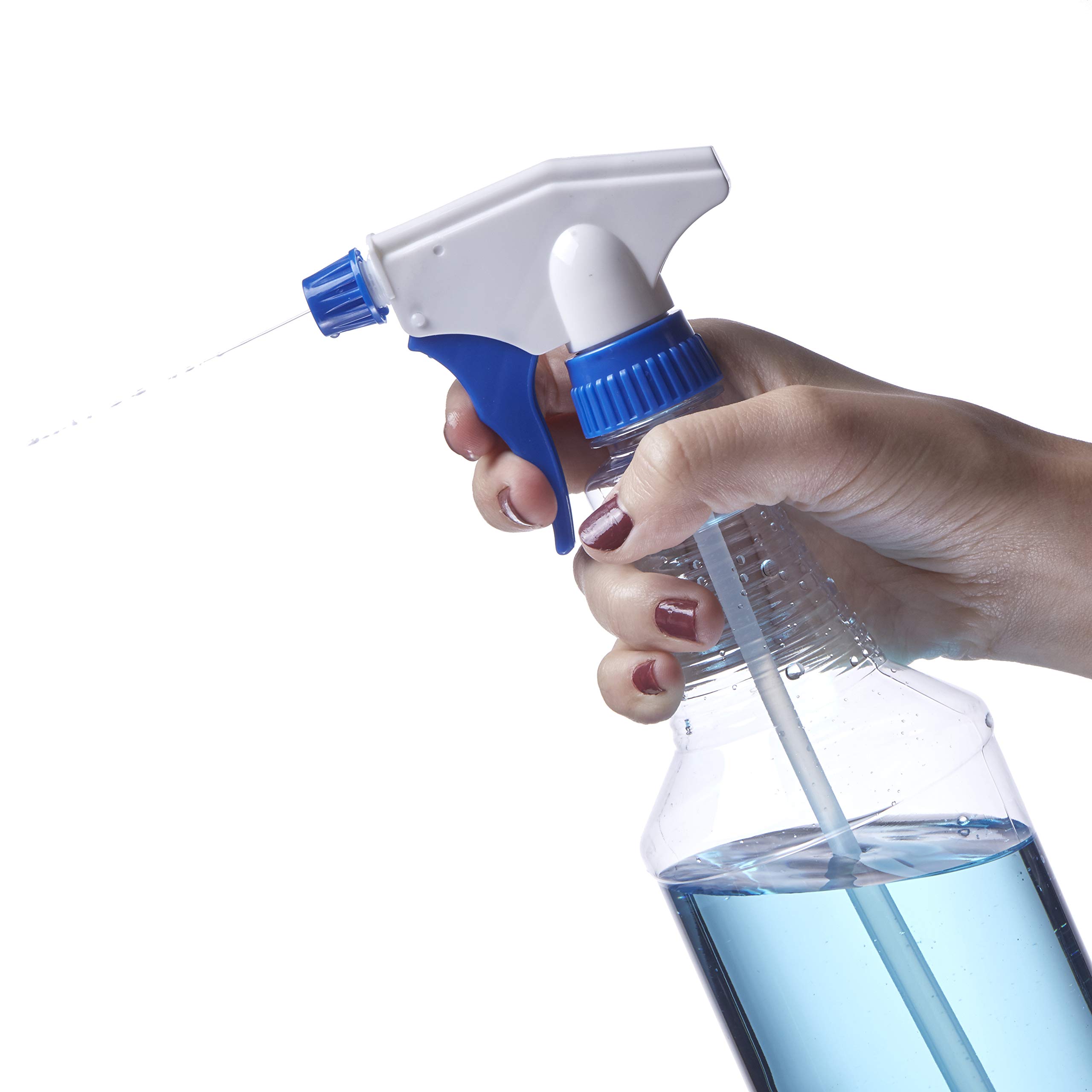 Consolidated Plastics 32 oz Spray Bottle with Leakproof Sprayer, PET (Clear), 12 Pack