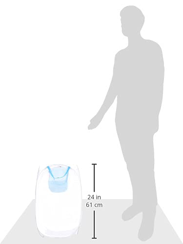 Clorox Pop Up Laundry Basket – Lightweight Mesh, 23”x14” | Odor Protection Keeps Clothing Smelling Fresh | Collapsible Easy Storage | Portable, Folding Clothes Hamper with Side Pocket