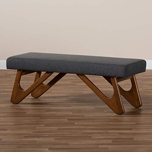 Baxton Studio Benches & Banquettes, One Size, Dark Grey