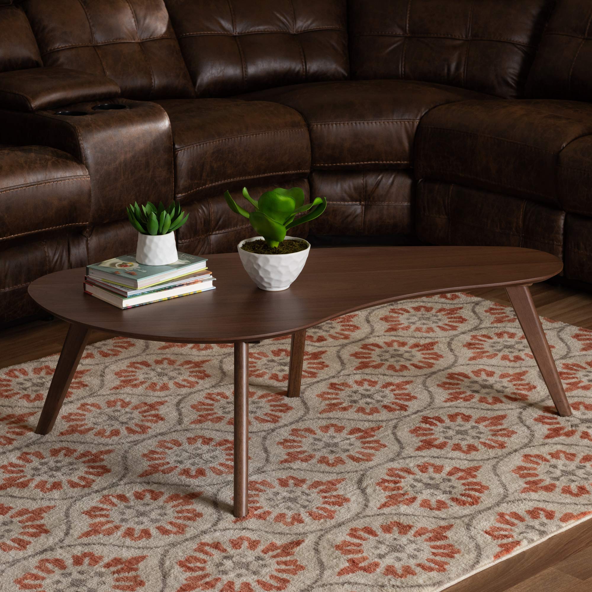 Baxton Studio Coffee Tables, One Size, Walnut