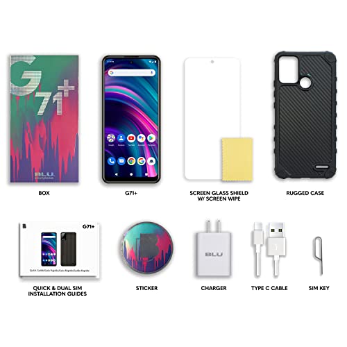 BLU G71+ | 2022 | 3-Day Battery | Unlocked| 6.5β HD+ Display | US Version | US Warranty| 128/4GB | Bronze