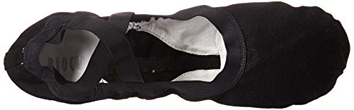 Bloch womens Pro Elastic dance shoes, Black, 6.5 Wide US