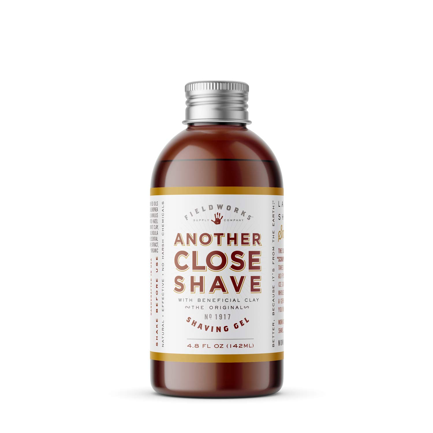 Organic Natural Shave Gel For Sensitive Skin. Shea Butter, Aloe, Bentonite and Soothing Essential Oils, Super Slick, Super Concentrated by Another Close Shave …