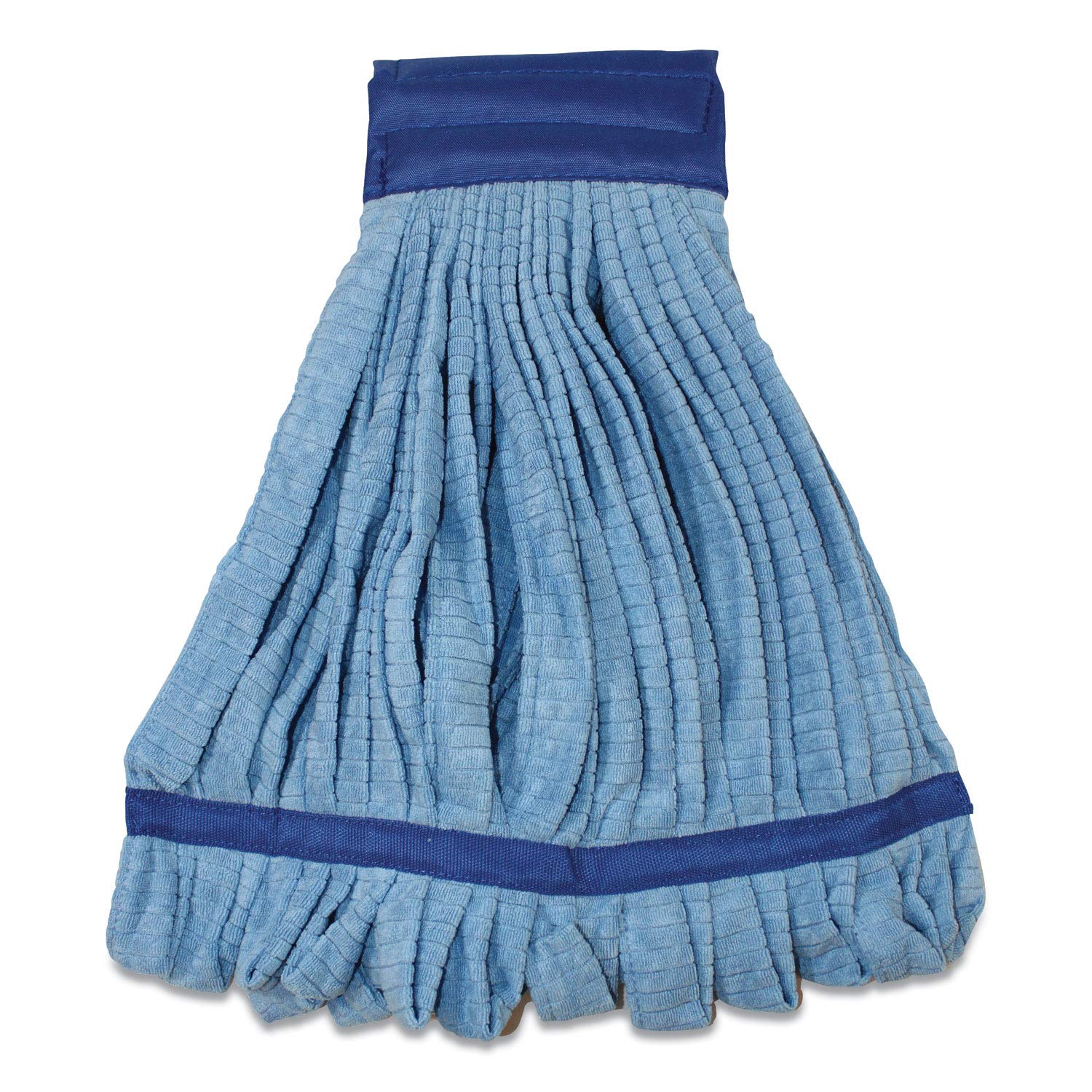 Impact LF0003 Microfiber Tube Wet Mop with Canvas Headband, Large, Blue (Case of 12)
