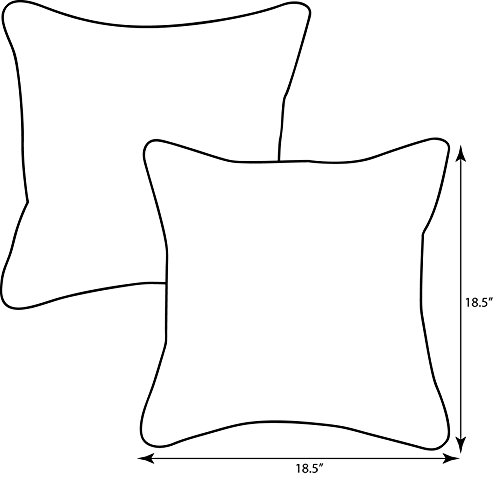 Pillow Perfect 586359 Perfect Outdoor/Indoor Avia Surf Throw Pillow (Set of 2), 18.5",Blue