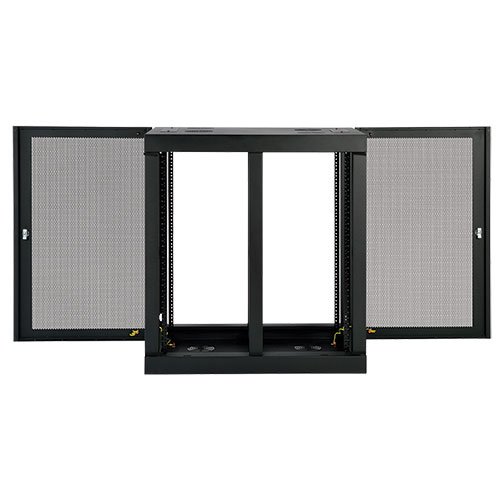 TRIPP LITE 18U Heavy Duty Wall Mount Rack Enclosure Cabinet Side Mount Wall Mount Components SRW18UHD Black