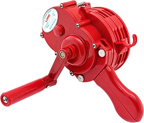 Vixen Horns Hand Crank Siren, Loud Portable Air-raid Hand Held Siren, Manual Operated Siren Horn, Handheld Fire Alarm Tornado Air Raid Siren (Plastic), VXS-1000P