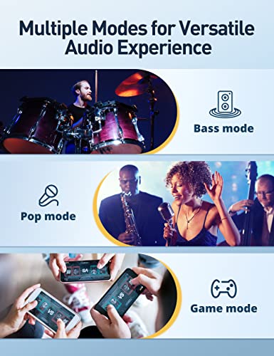 Gsoemon Active Noise Cancelling Wireless Earbuds, Bluetooth 5.3 Headphones, Enhanced Bass, 35dB Noise Cancelling Earphones, 24H Playtime, IPX5 Waterproof, Pass-Through Mode, 4 Mic ENC, 3 EQ