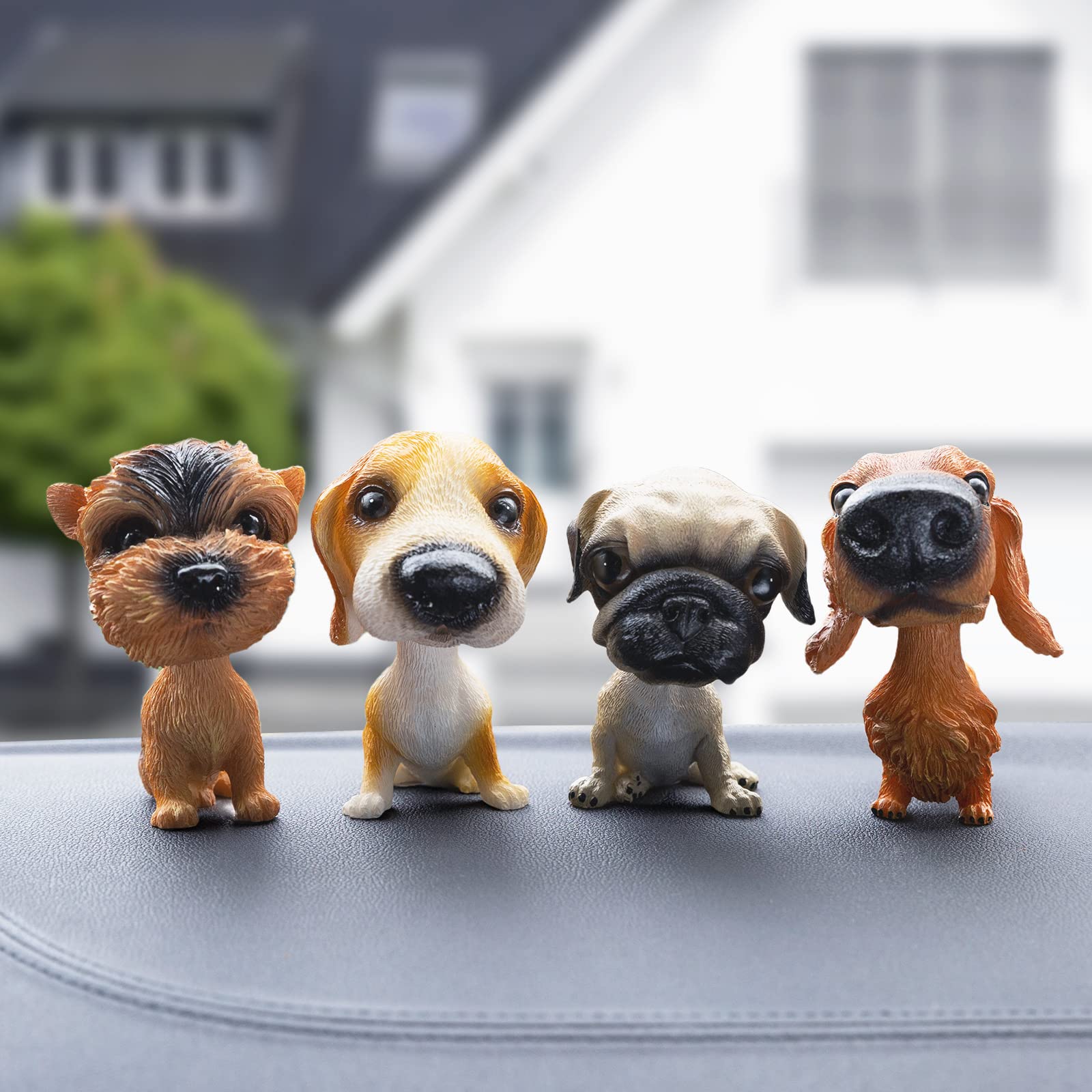 COGEEK Bobble Head Dogs Bobbing Heads Car Dash Puppy Car Decoration (Dachshund)