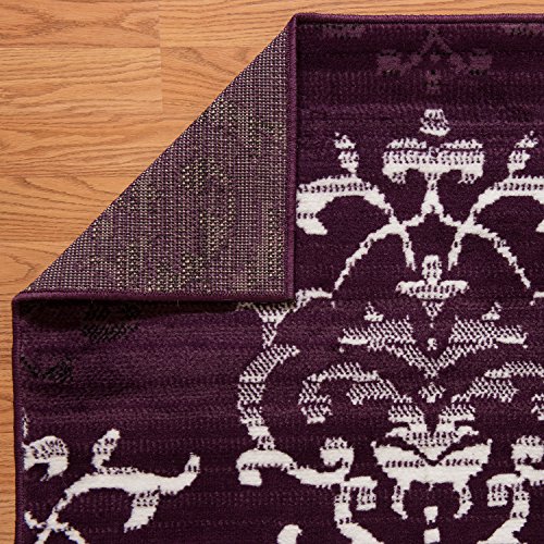 United Weavers Dallas Countess Accent Rug – Lilac, 2x3, Transitional Indoor Area Rug with Abstract Medallion Pattern, Jute Backing